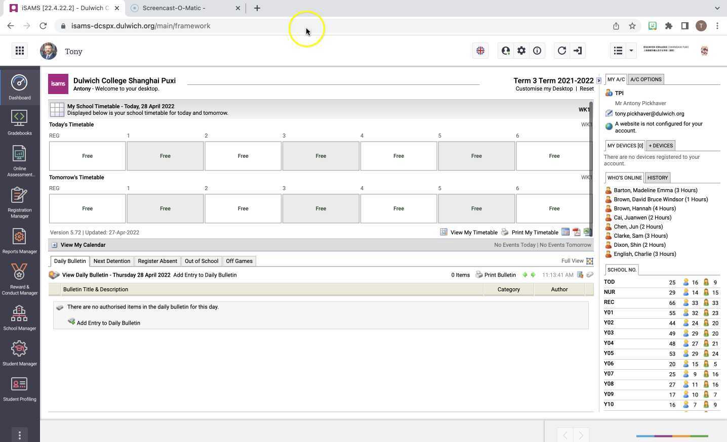 EoY Reports - EY Teachers