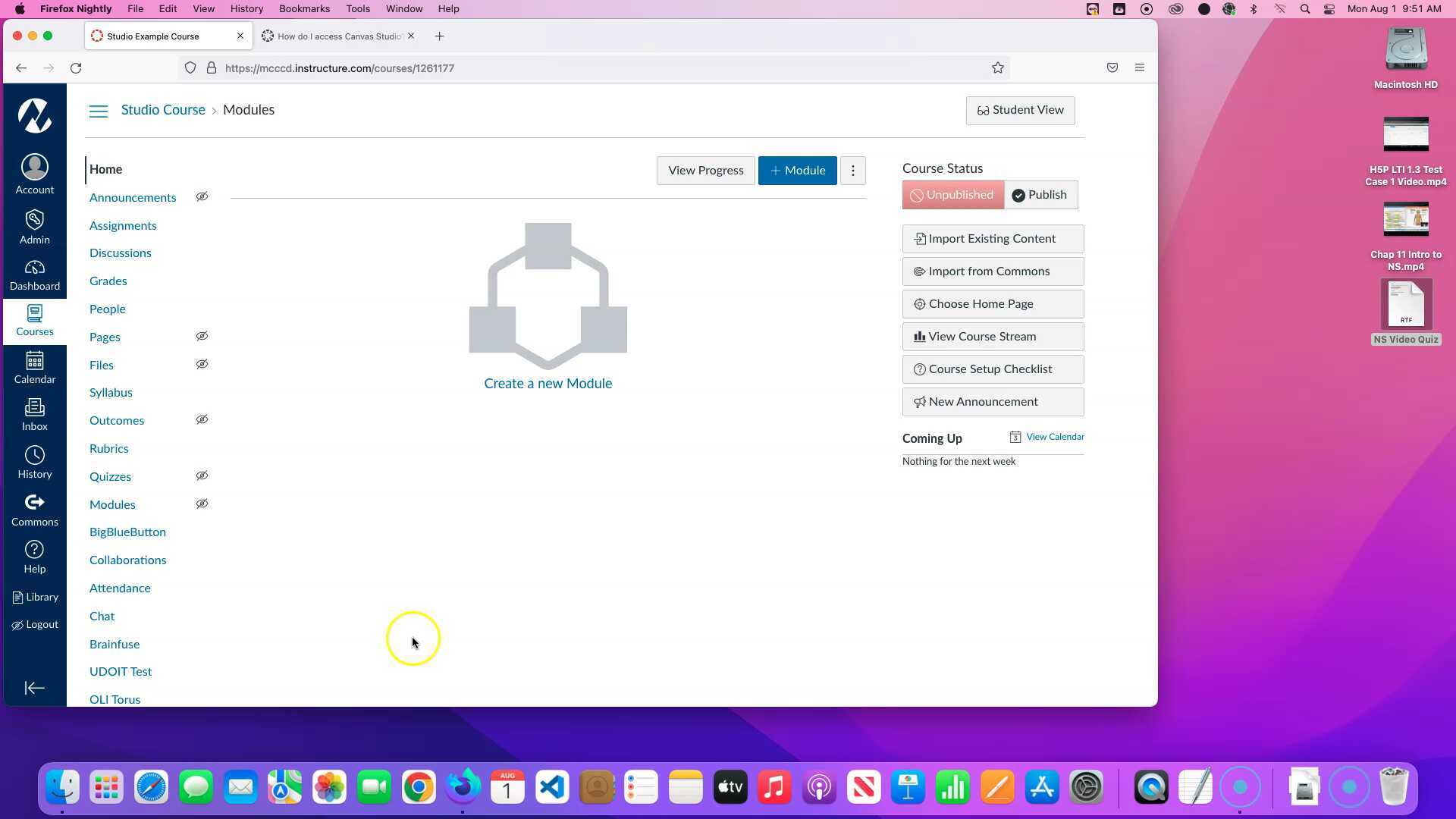 MCCCD Canvas Studio Introduction