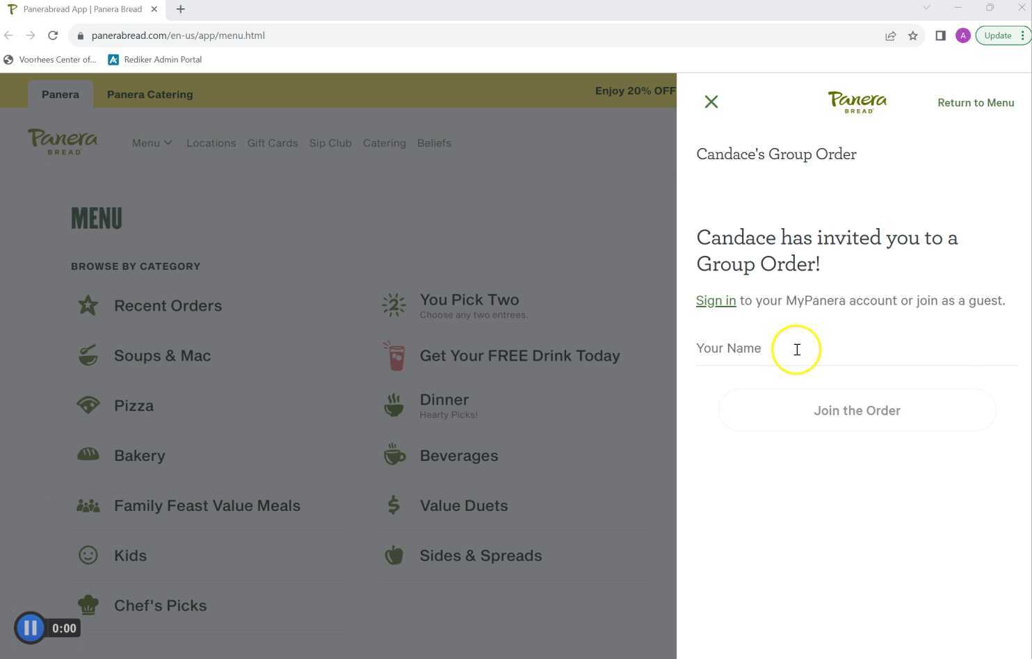Panera Bread Group Ordering Tutorial Panera Bread Group Ordering Tutorial