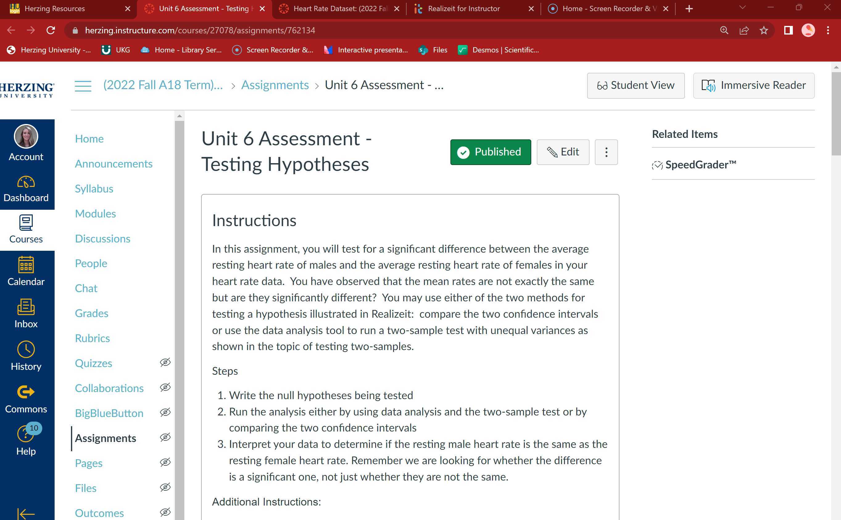 Updated: Unit 6 Assessment