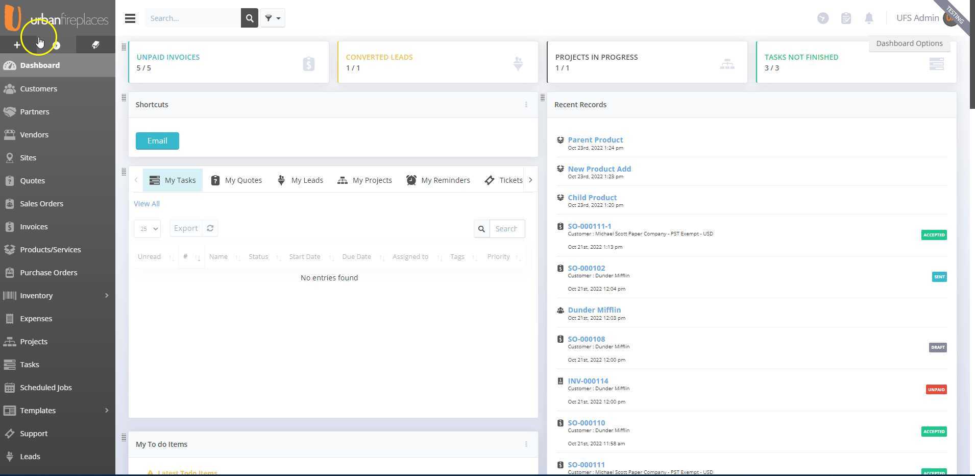 UFS - Viewing a Product/Service