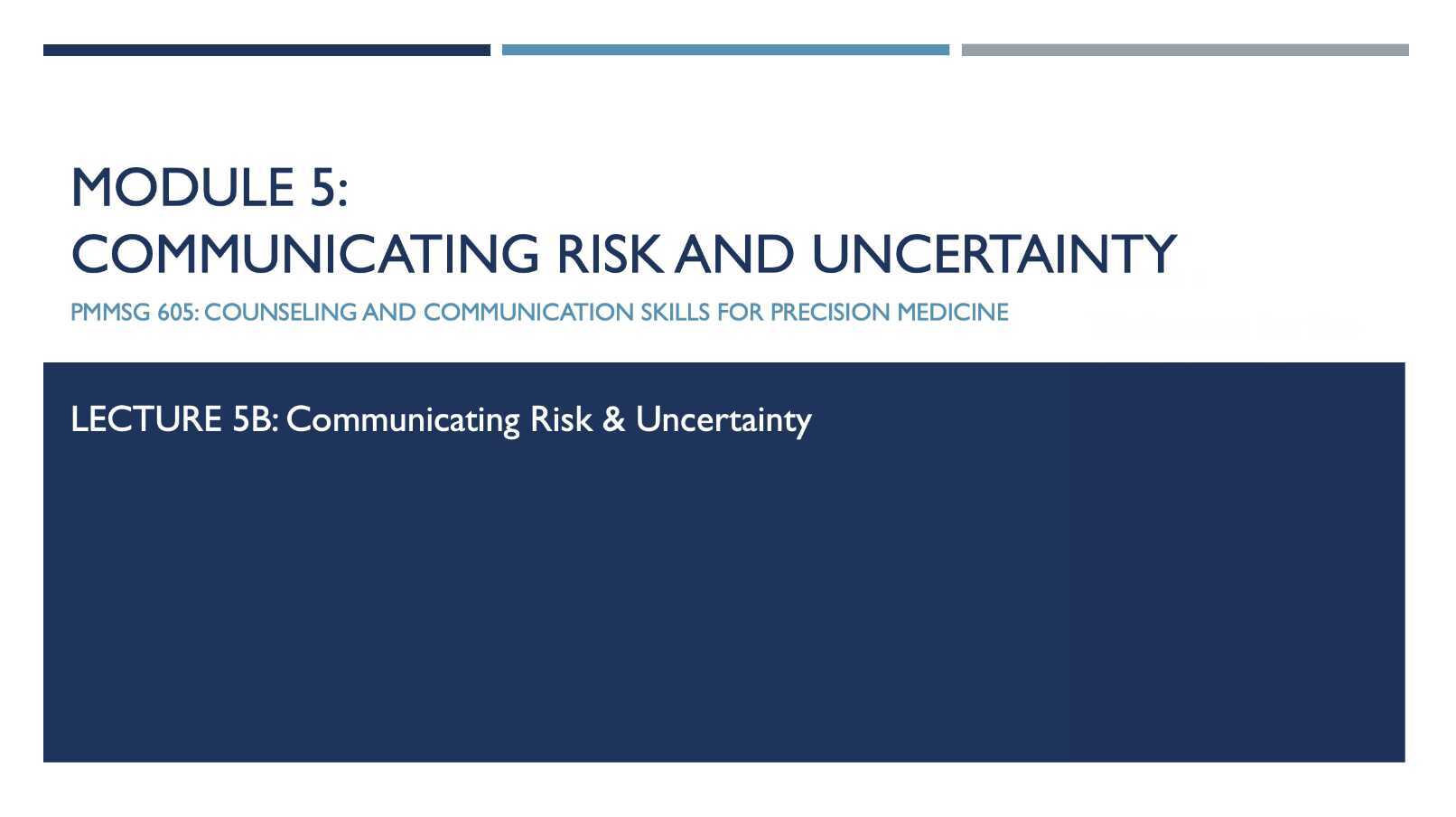 Module 5B: Communicating Risk & Uncertainty (Spring 2023)