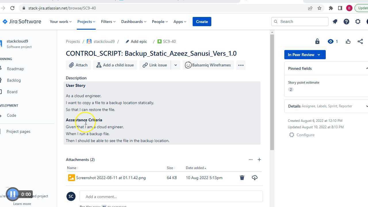 SANUSI_AZEEZ CONTROL SCRIPT WALKTHOUGH