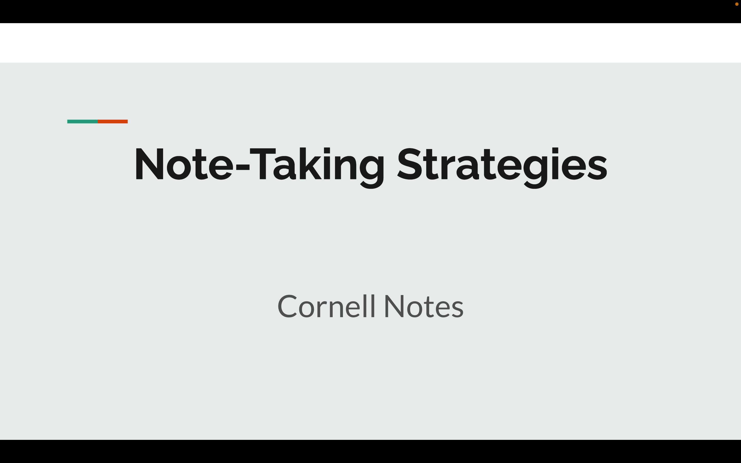 Note-taking Pointers
