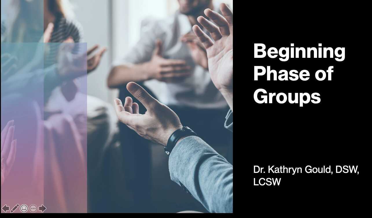 Beginning phase of group