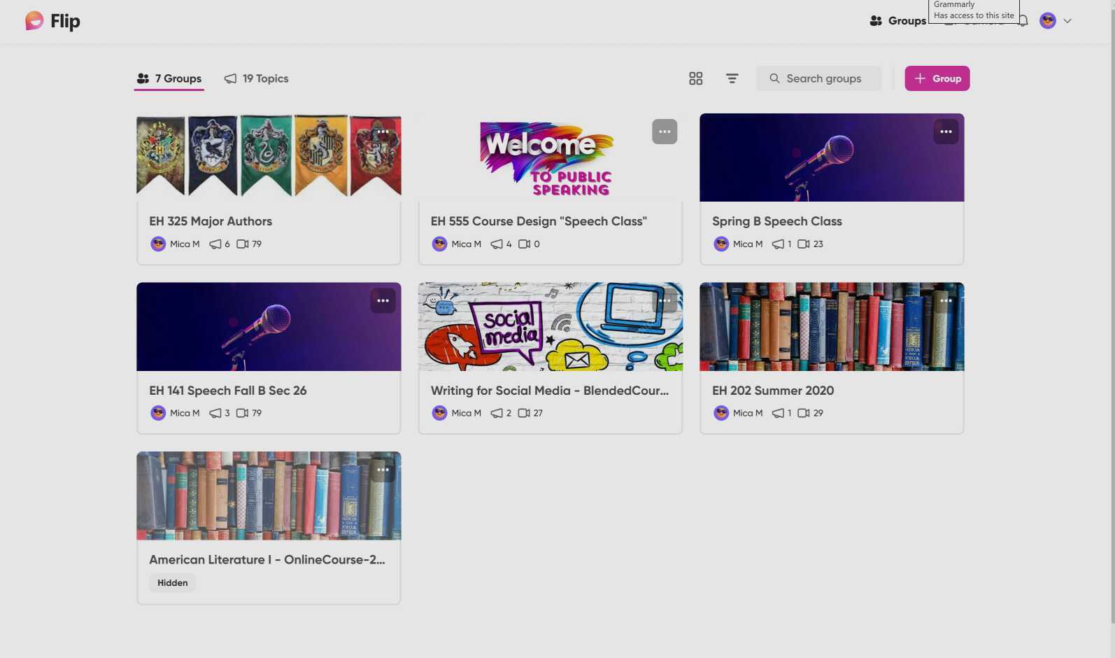 Using Flipgrid to Create Topics for Discussion Boards