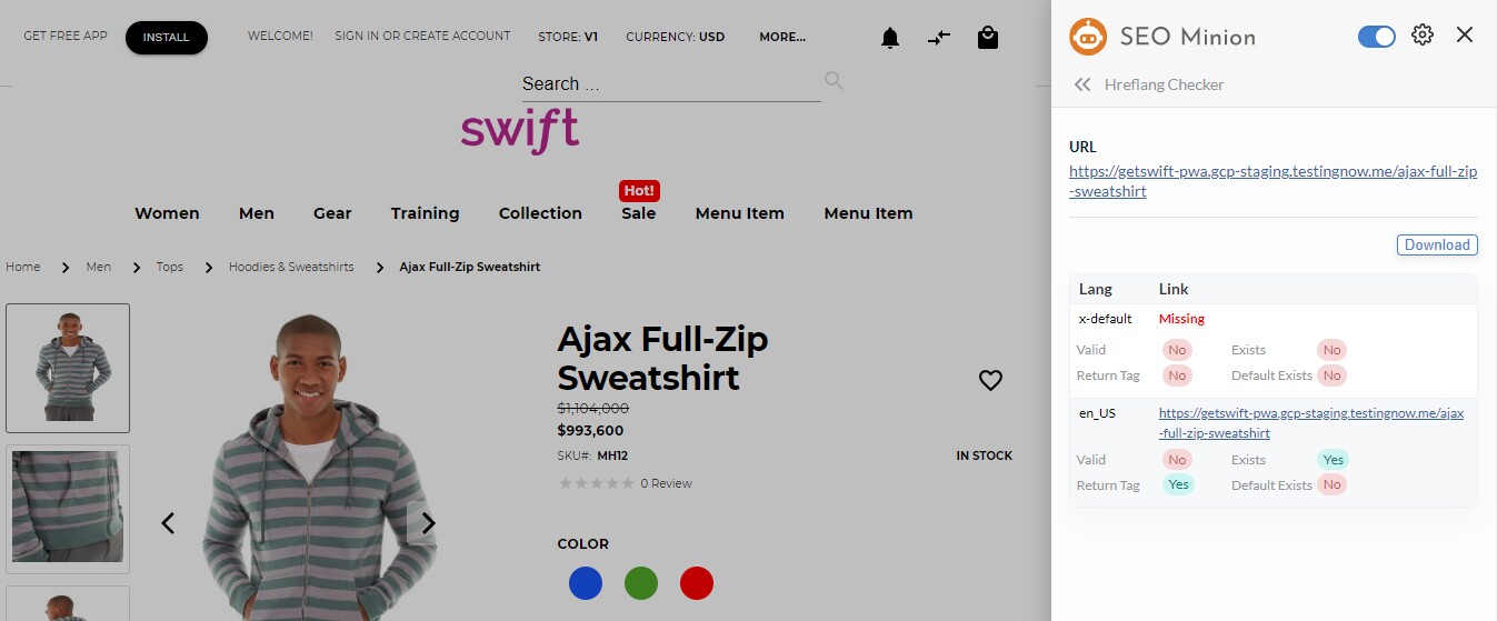 Snip - Ajax Full-Zip Sweatshirt - Google Chrome