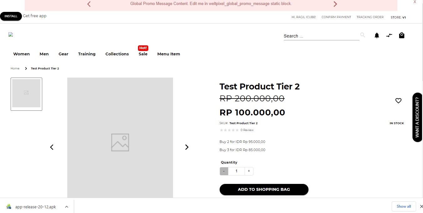 Snip - Test Product Tier 2 - Google Chrome