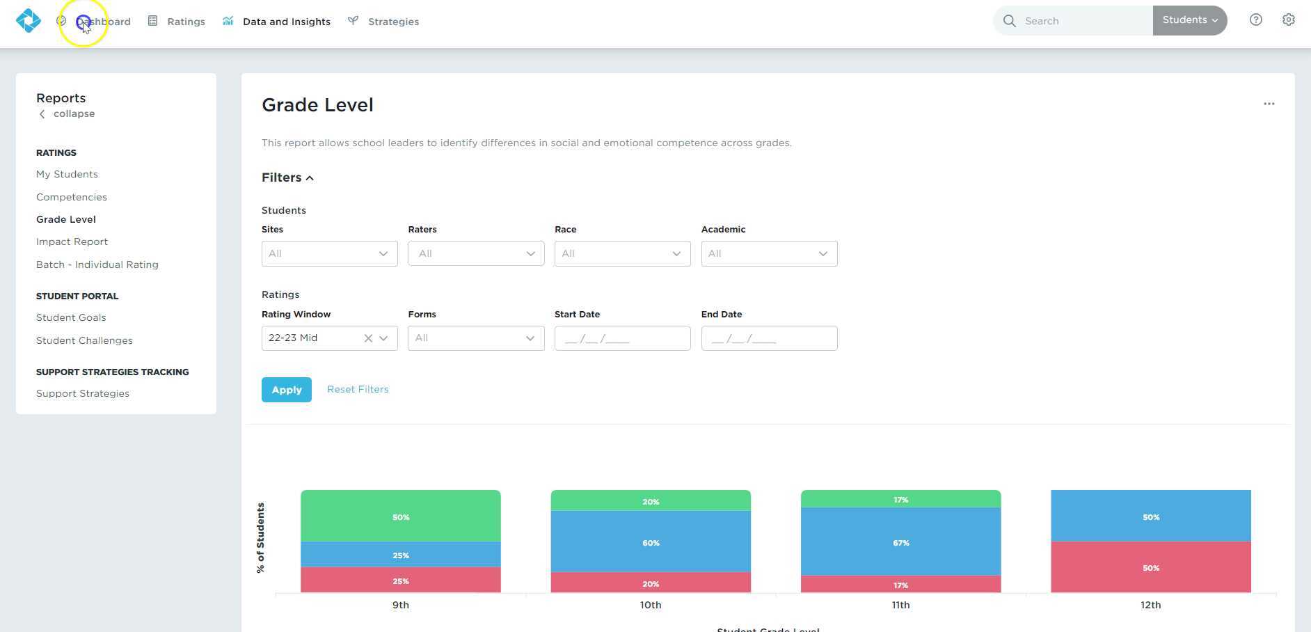 Demo: How to Access Grade Level Report