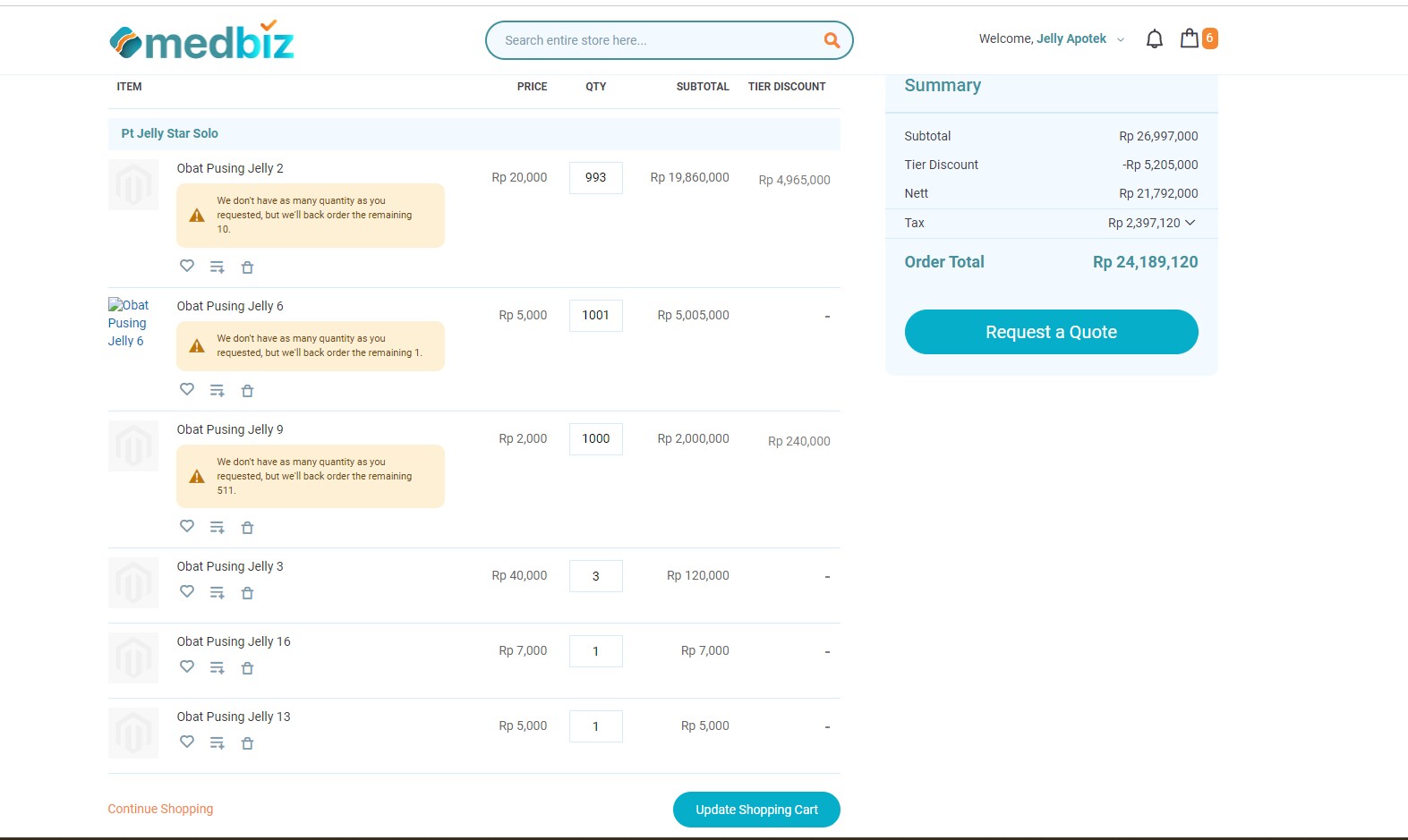 Snip - Shopping Cart - Google Chrome