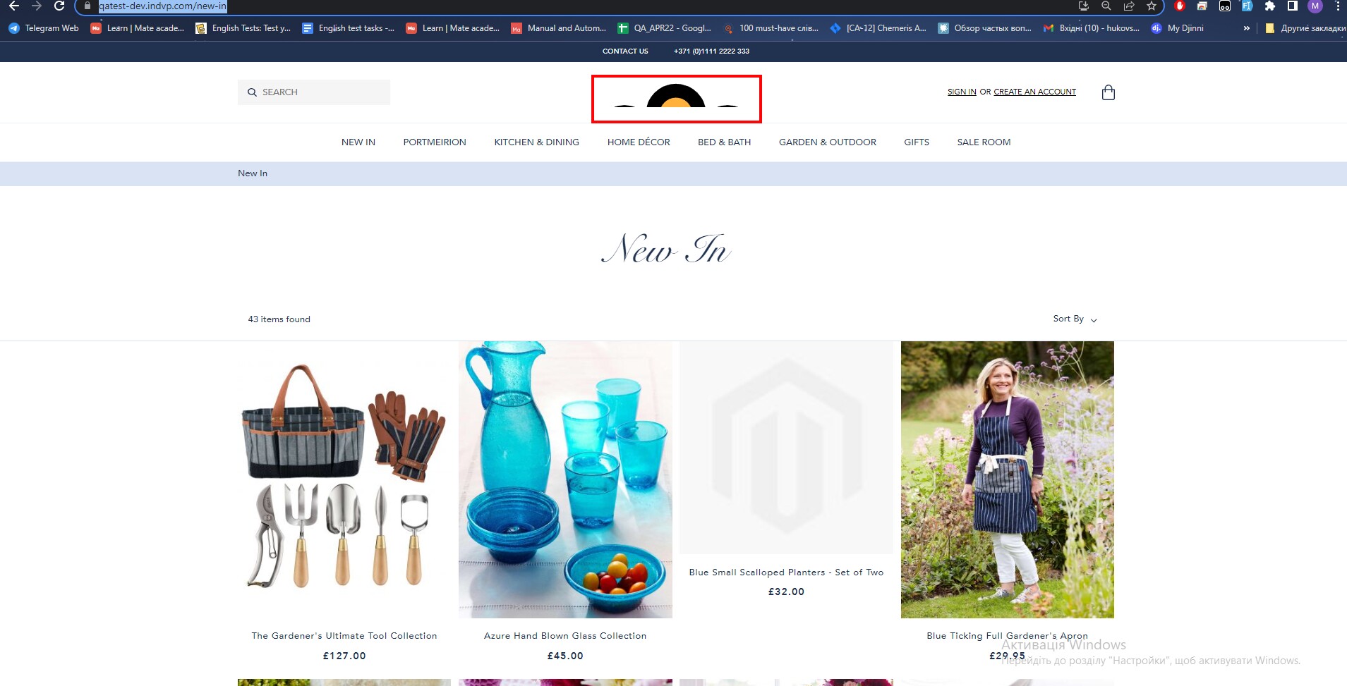 Snip - TEST PREFIX New In TEST PREFIX - Google Chrome