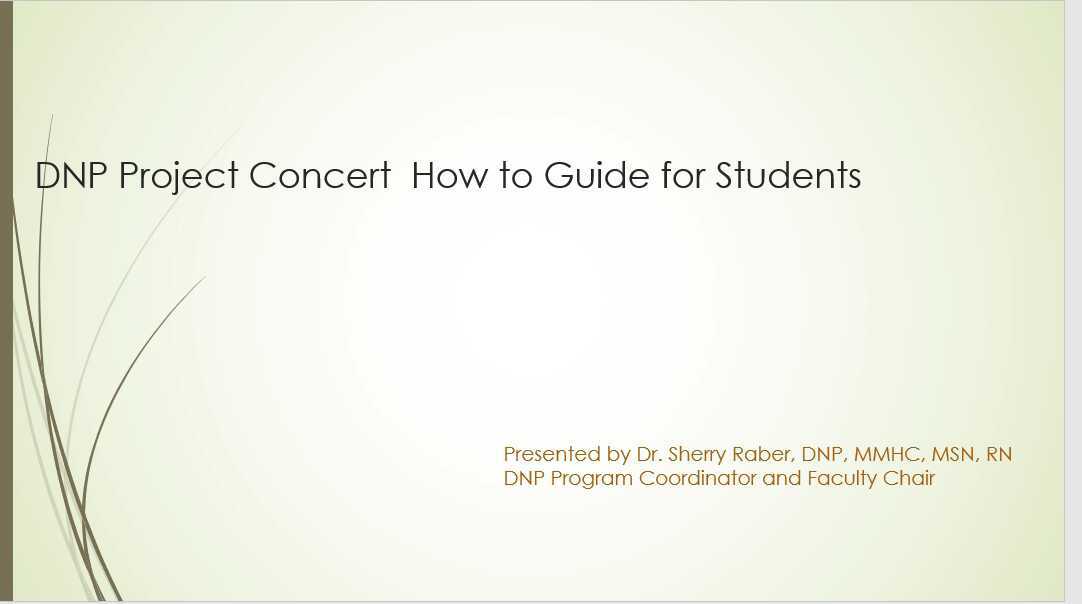 Project Concert Overview 6.8.2022