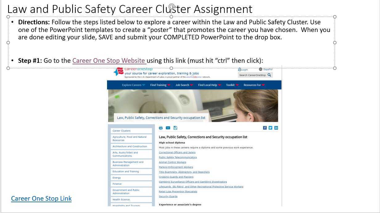 Law and Public Safety Career Video