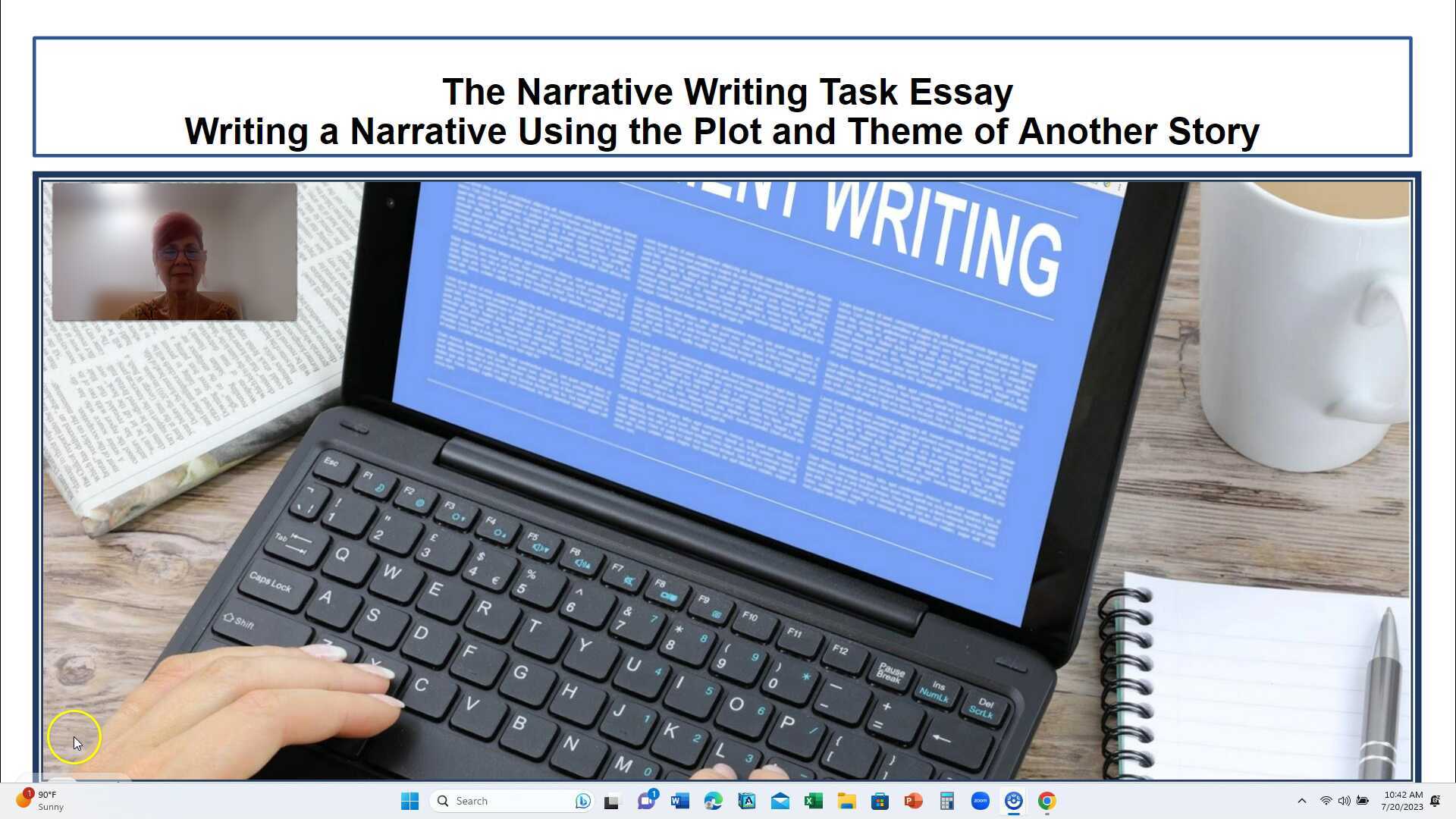 EII NWT (Slide 1) The Narrative Writing Task Essay