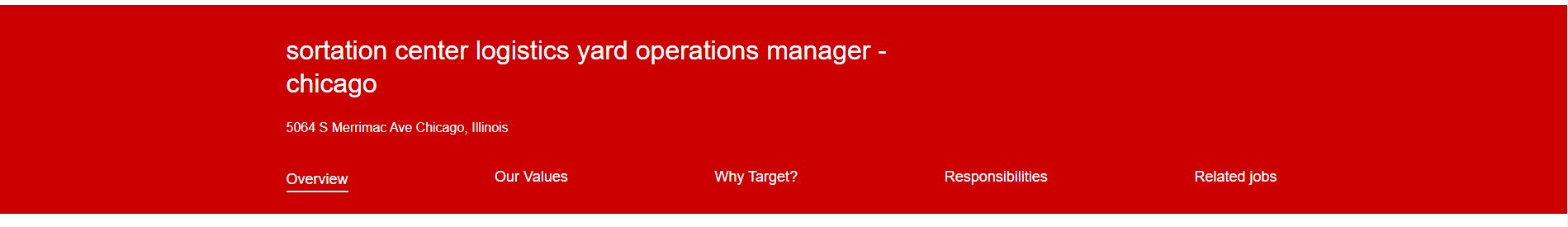 Snip - Sortation Center Logistics Yard Operations Manager - Chicago at ...