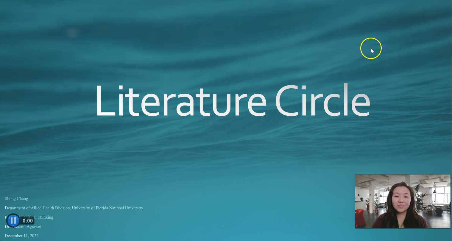 Literature Circle Presentation