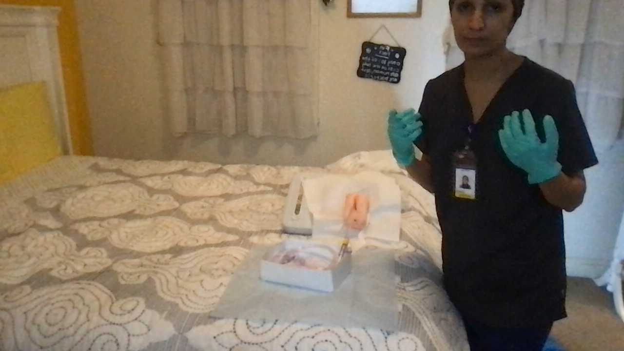 foley catheter insertion (female) pt 2