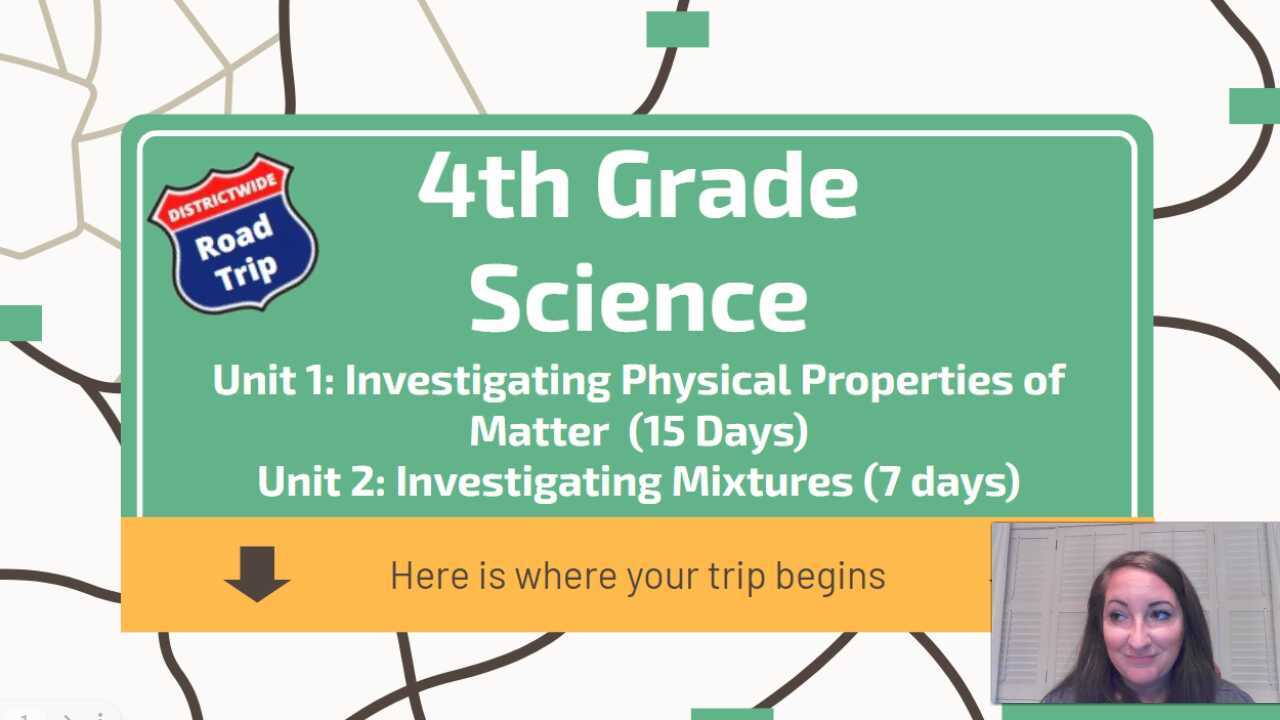 Grade 4 Science Roadmap Units 1-2