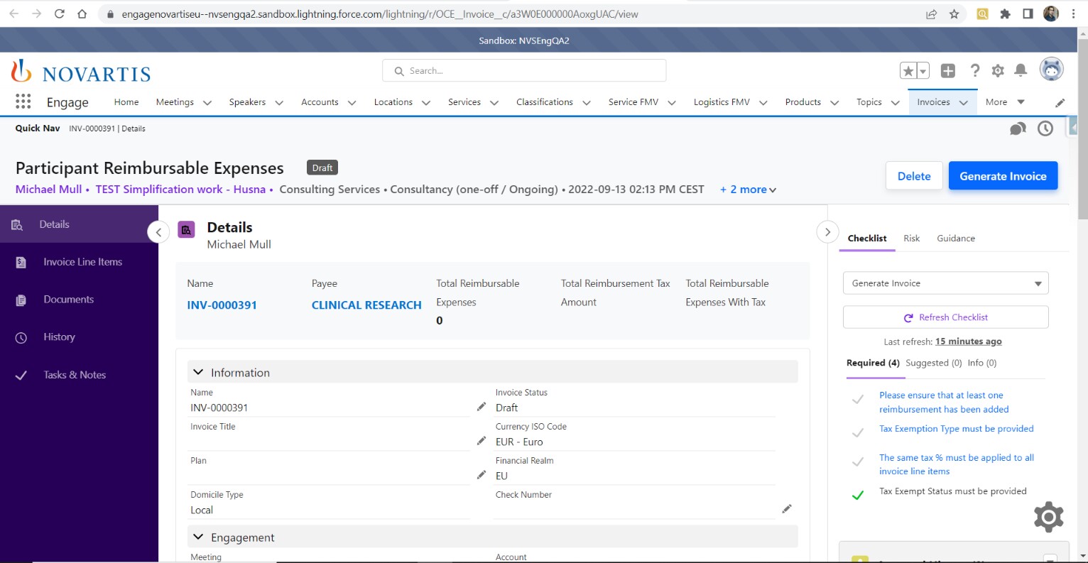 Snip - INV-0000391 Salesforce - Google Chrome