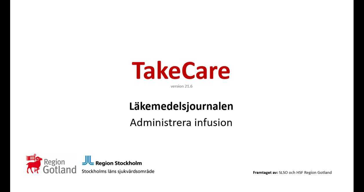 Administrera infusion