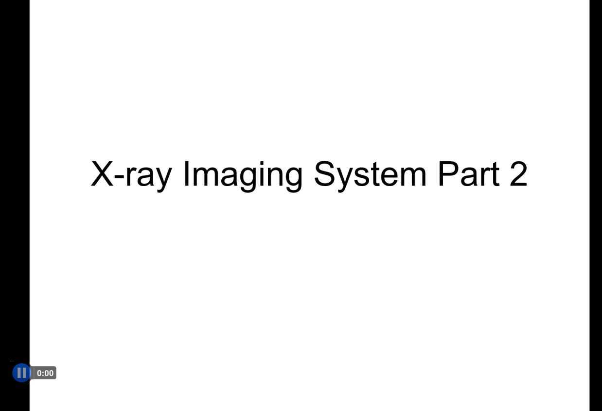 X-Ray Imaging System Part 2- AEC