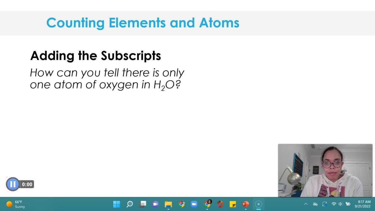 Counting Atoms and Molecules