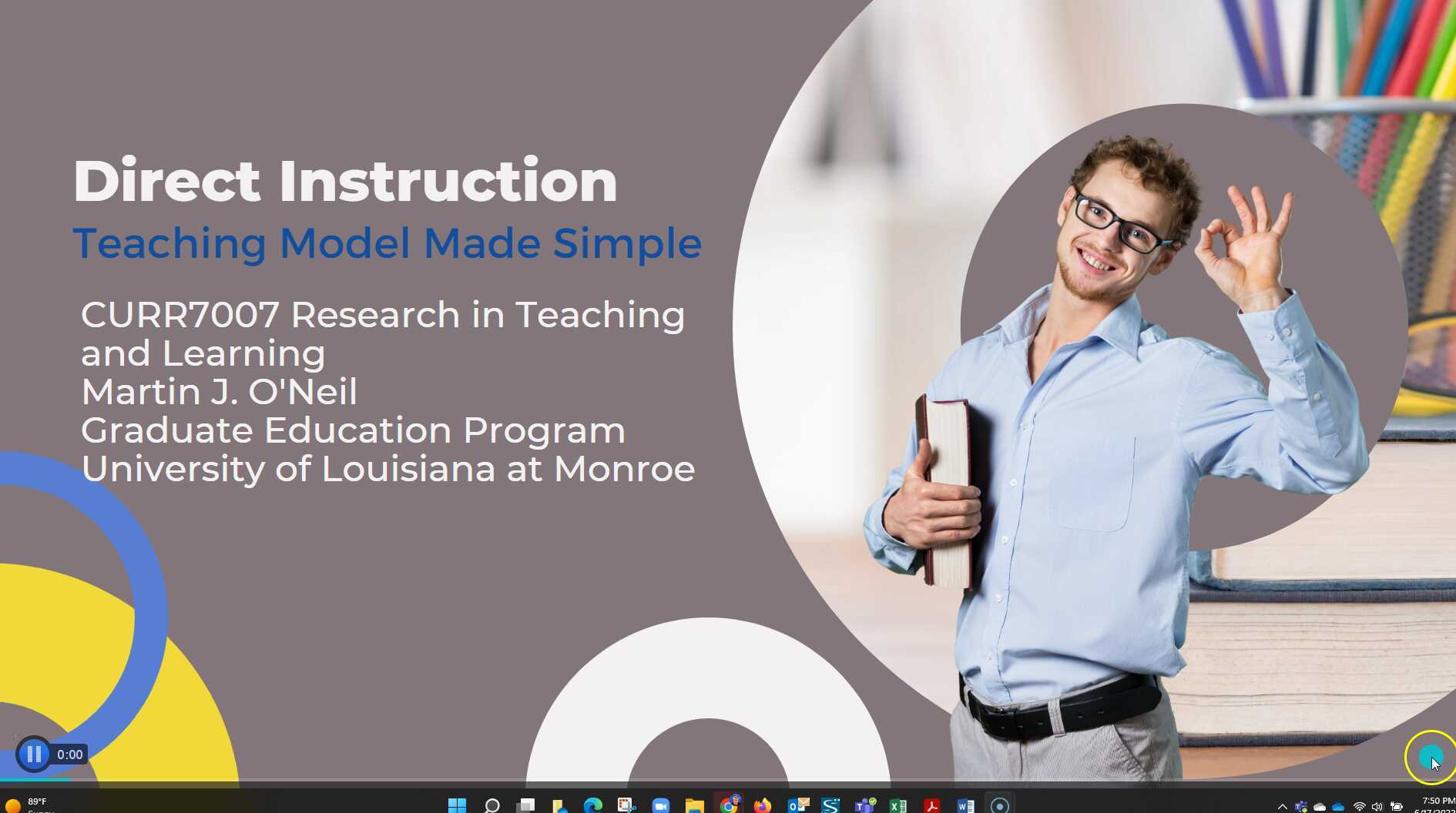 Direct Instruction. MONEIL. CURR 7007