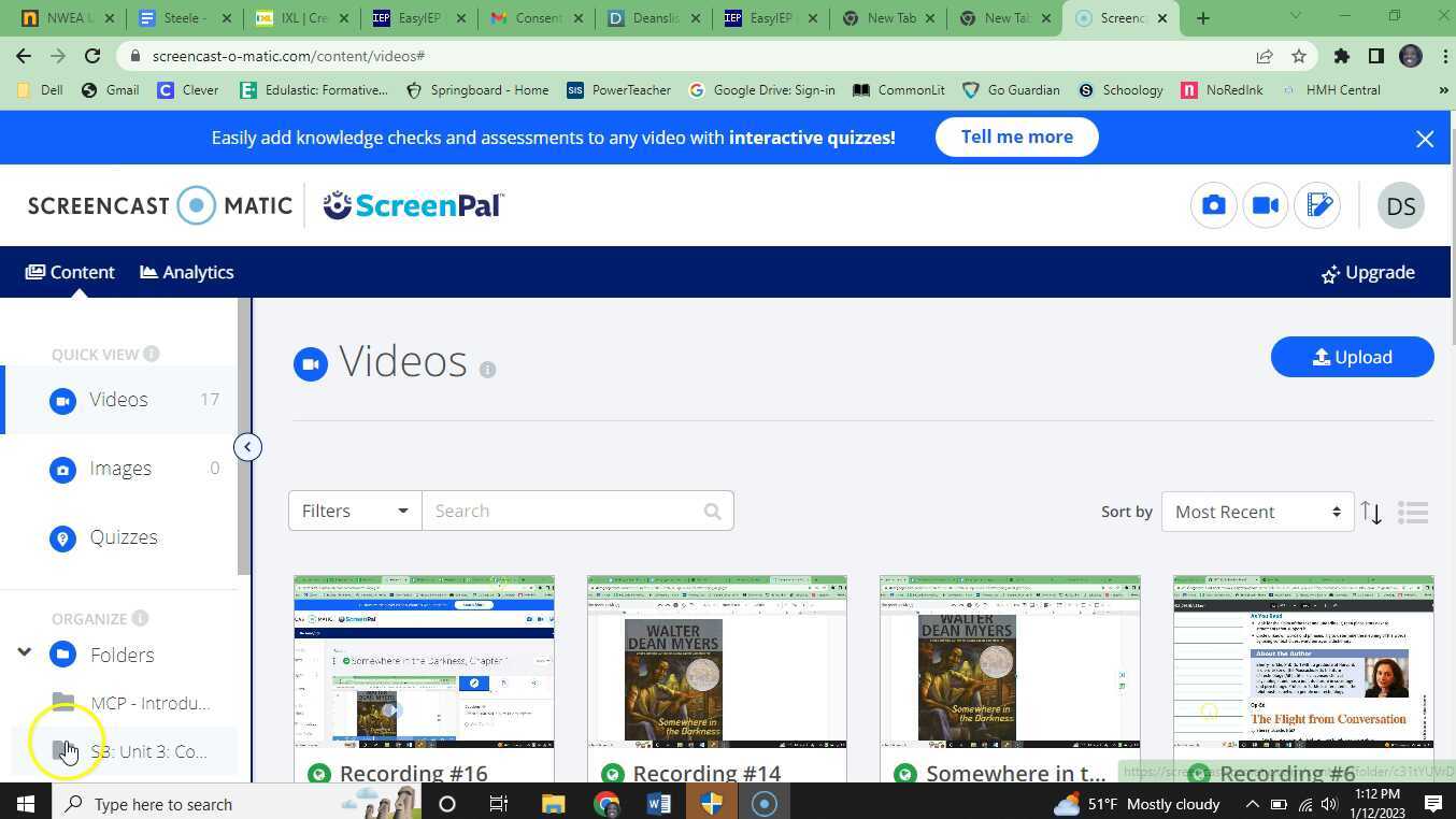 Chapter 4: Somewhere in the Darkness by Walter Dean Myers