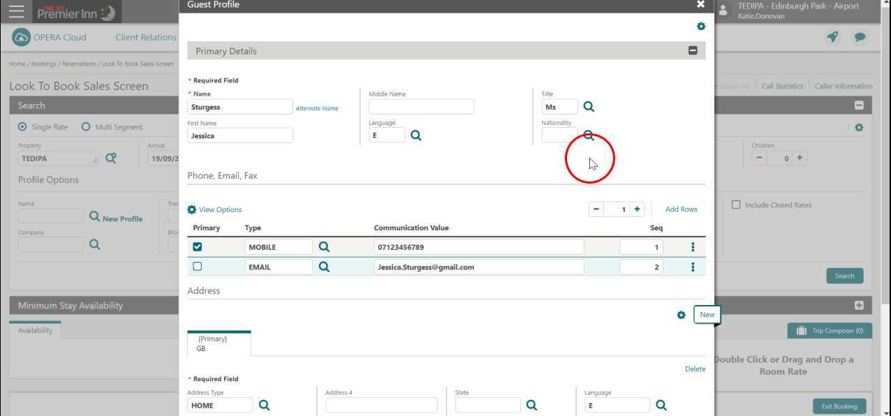 Create Guest Profile 2