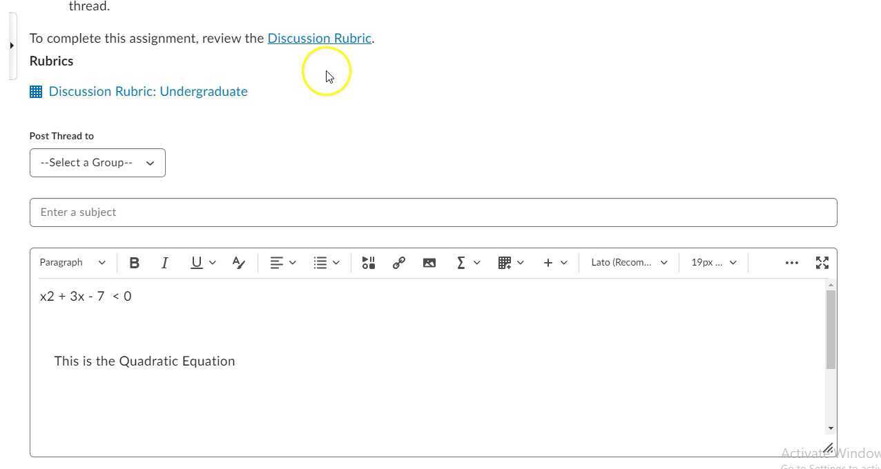 Equation Editor and Superscripts