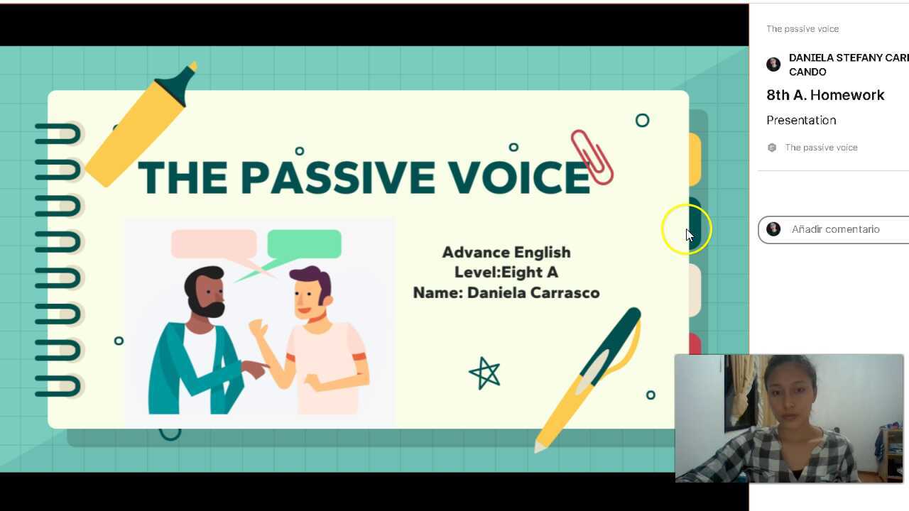 Presentation. Passive voice
