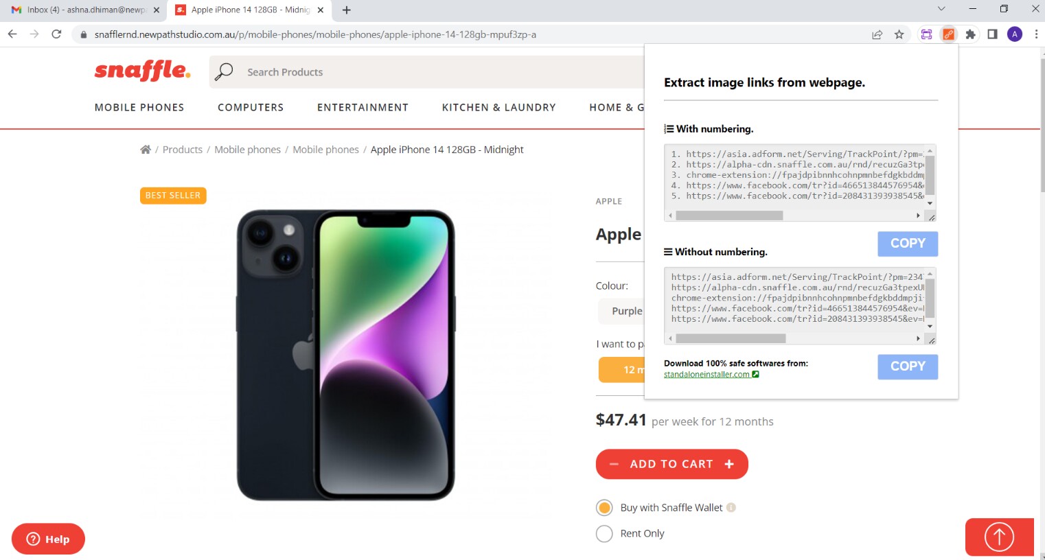 Snip - Apple iPhone 14 128GB - Midnight - Apple - Mobile phones ...