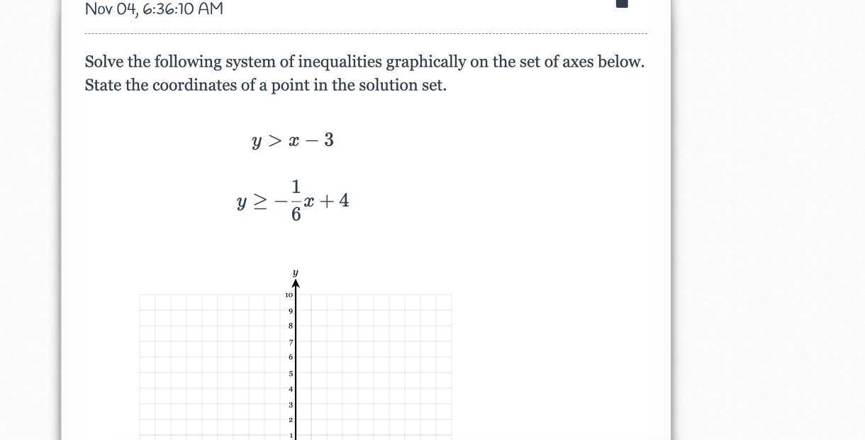 System of Linear Inequalities Solutions (Graphically)