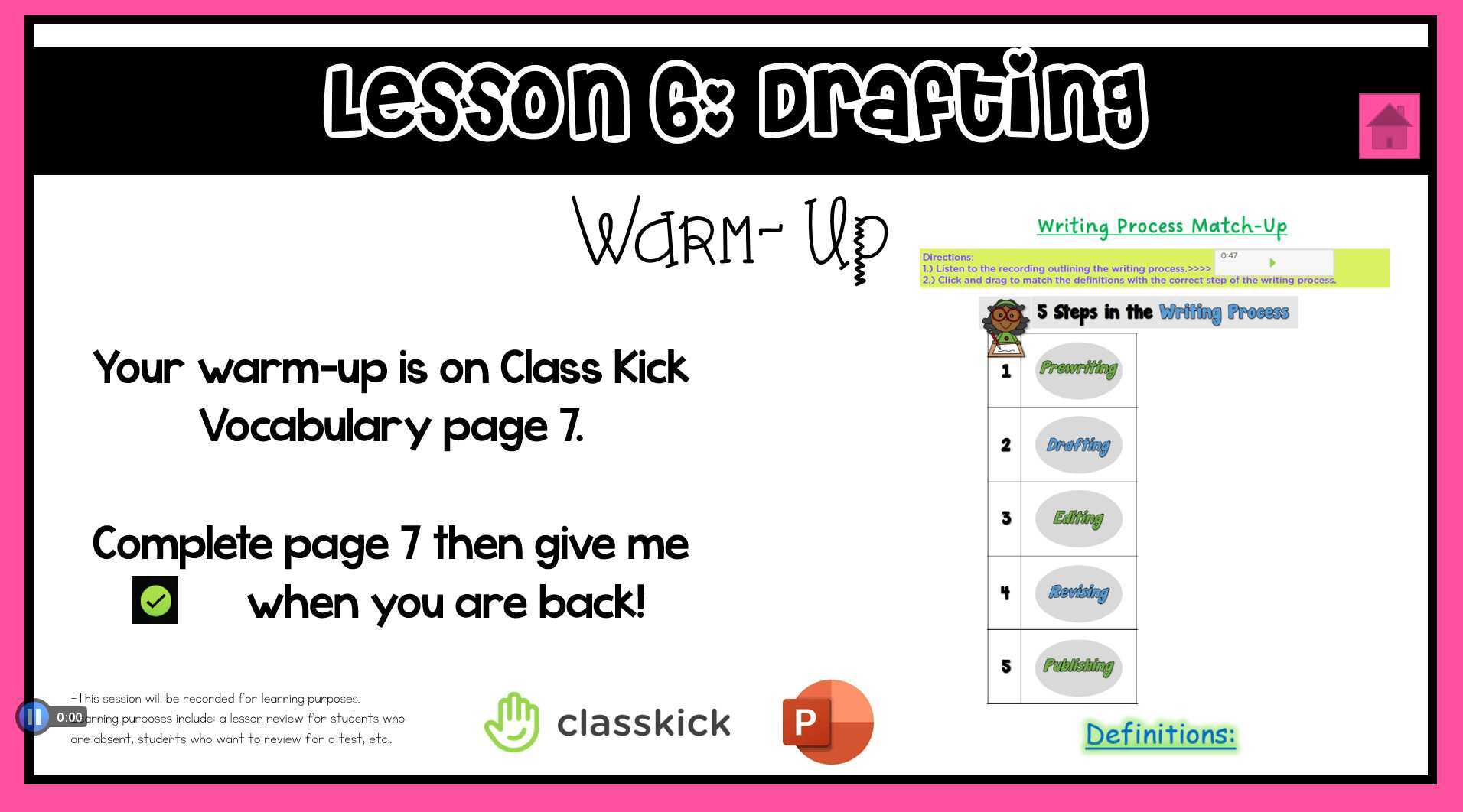 Unit 1 Lesson 6 Part 1