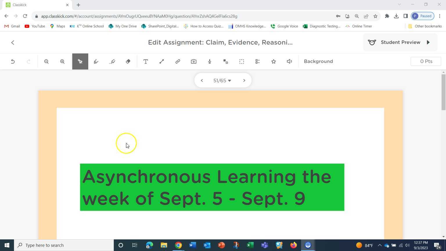 CER Unit - How to complete slide 57