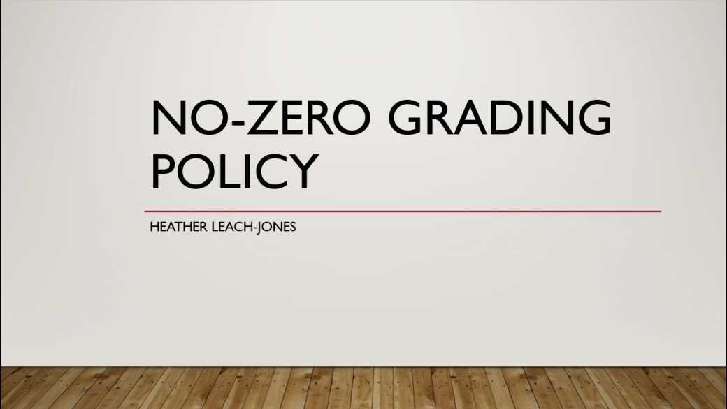 No Zero Policy