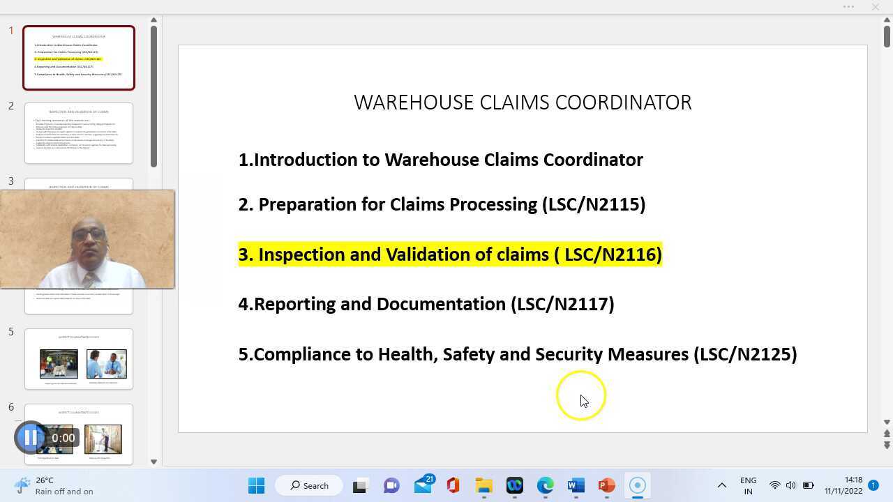 Claims Coordinator Module 3