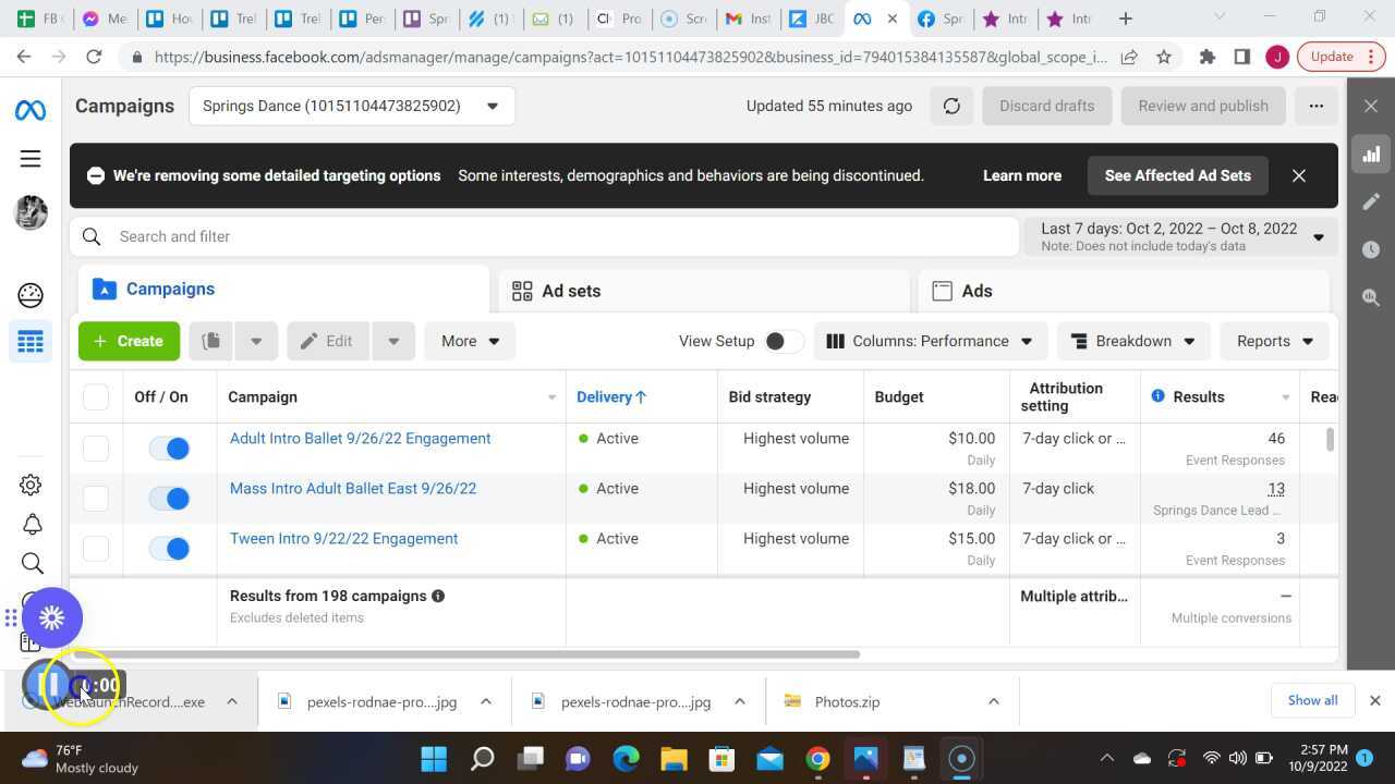 FB Engagement Event Campaign
