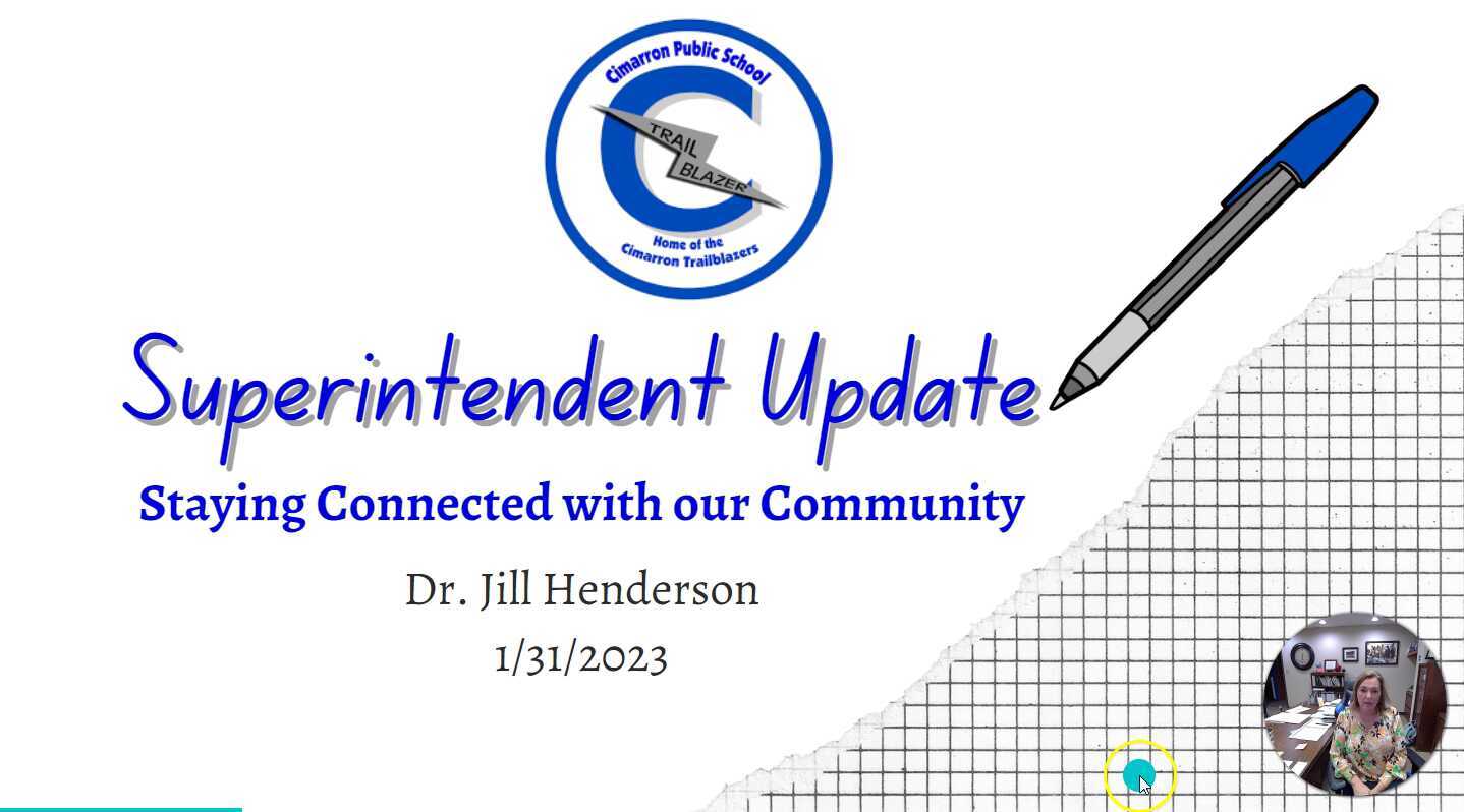 Superintendent January update