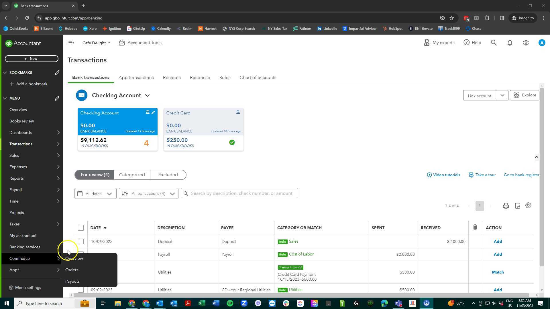 Recording & Categorizing Transactions
