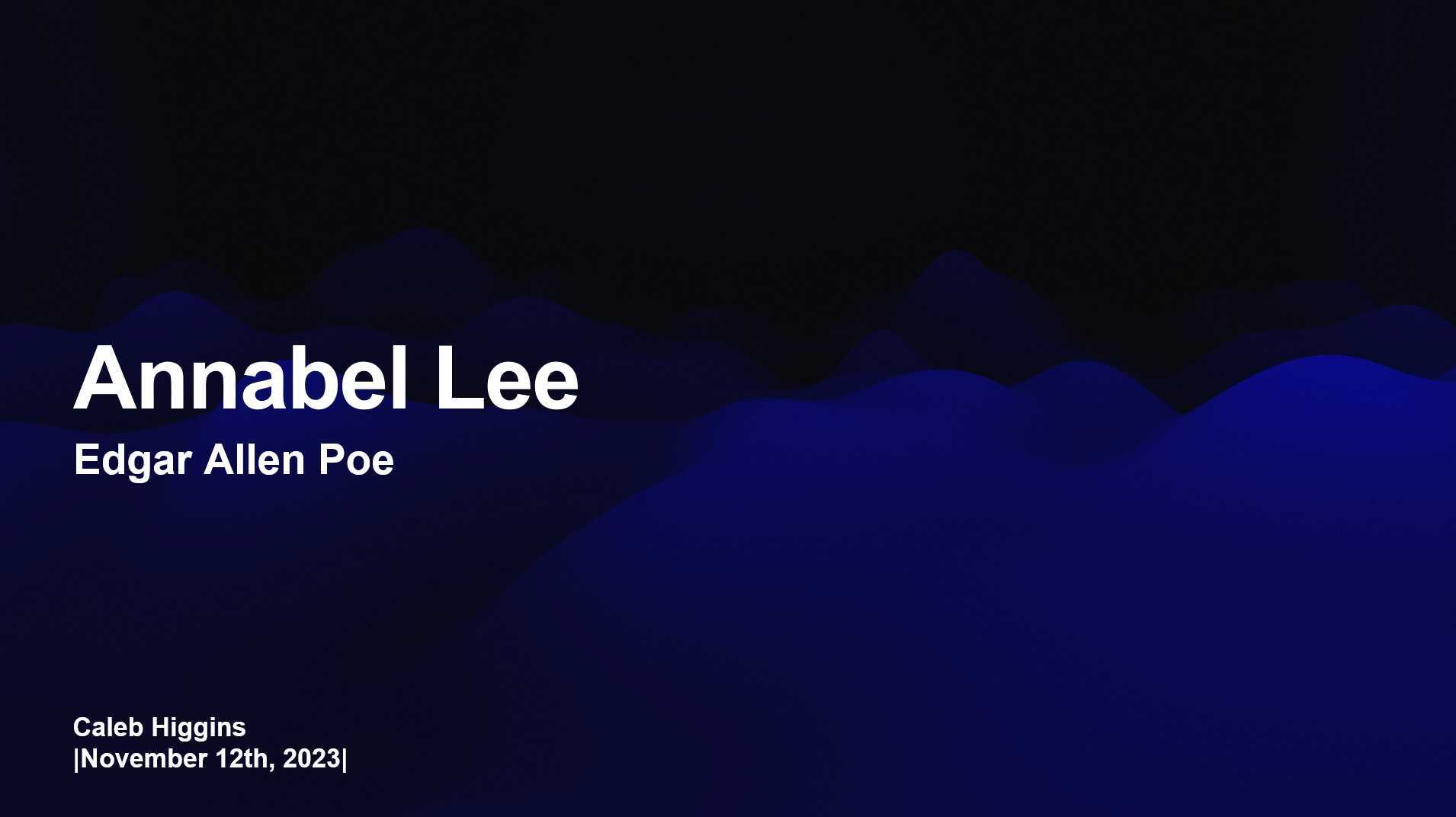 Research Presentation #2 (ENG 251 Caleb Higgins)