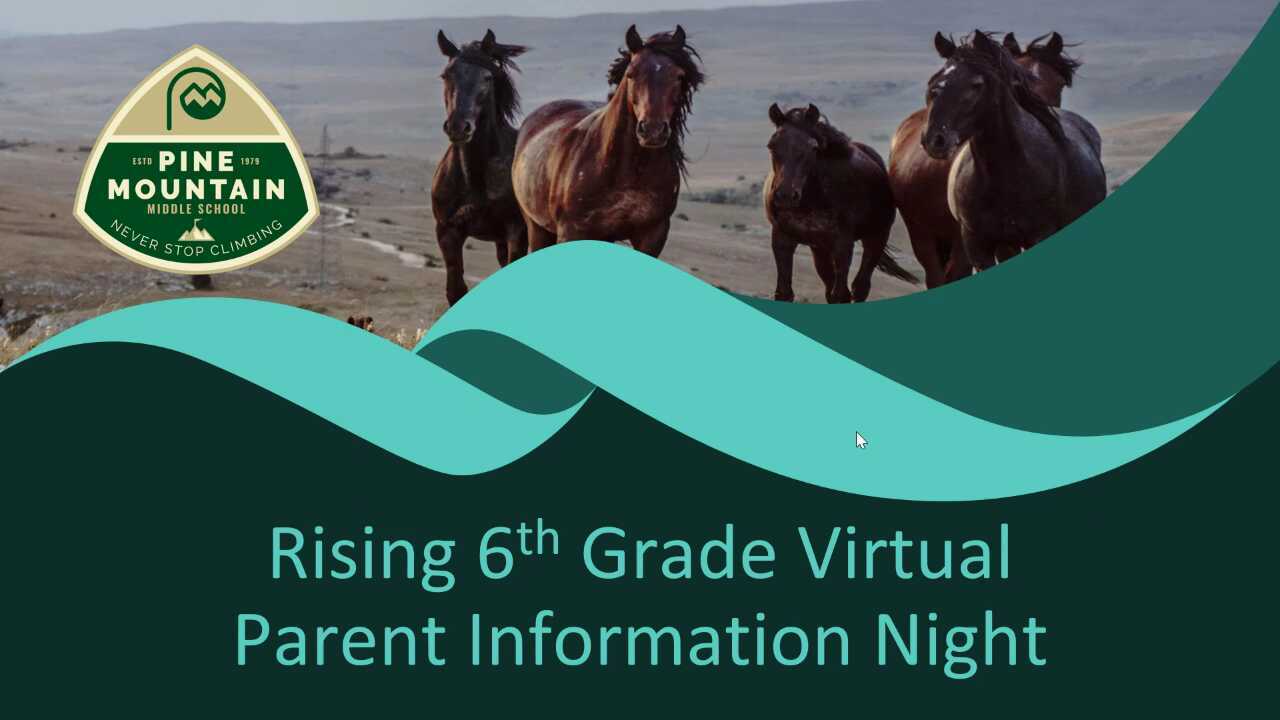 Rising 6th Grade Virtual Parent Night