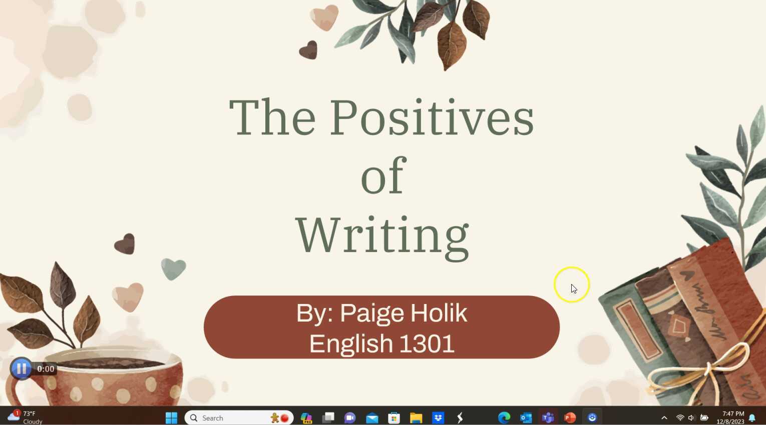 My english reflection project