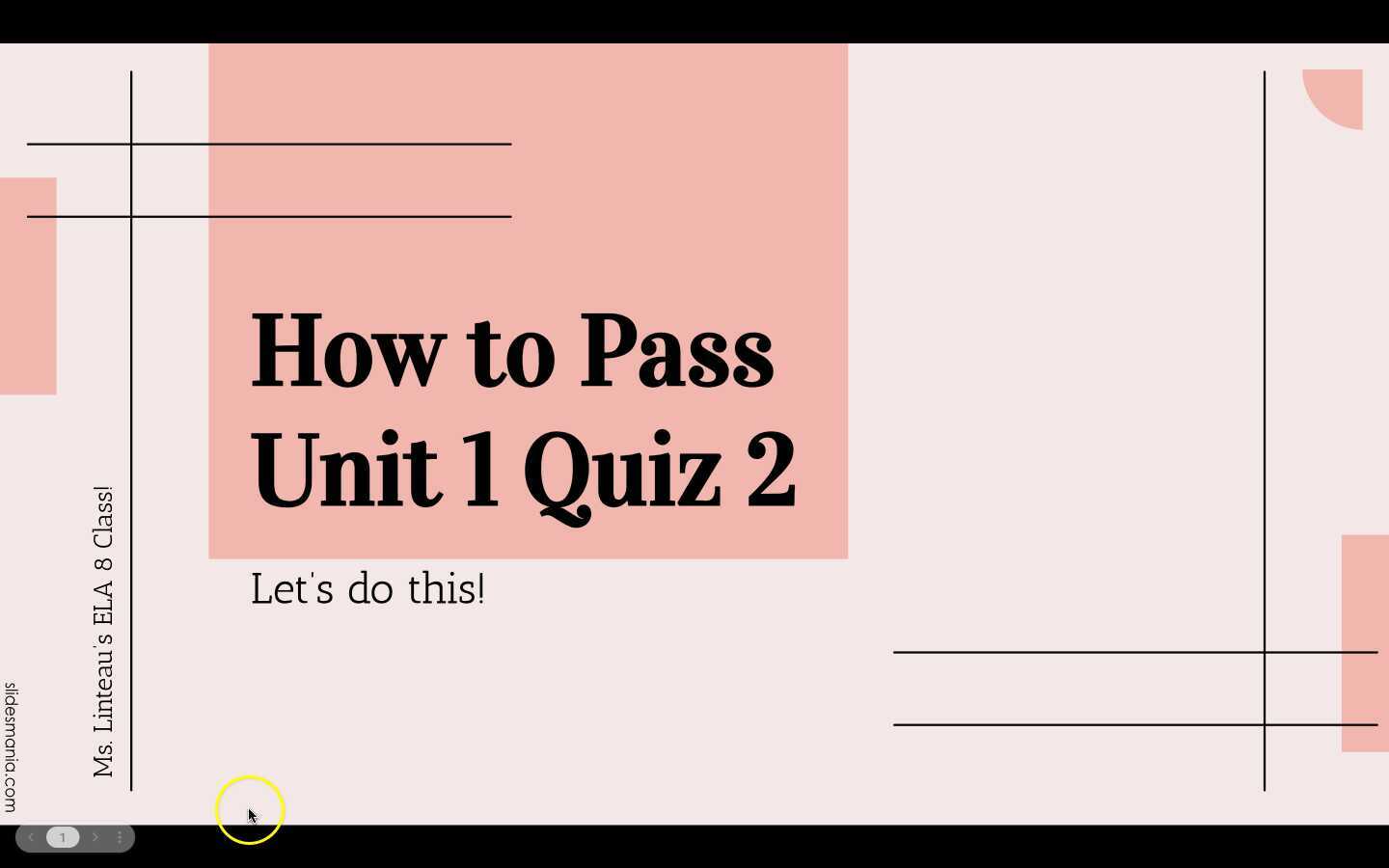 How to Pass Unit 1 Quiz 2
