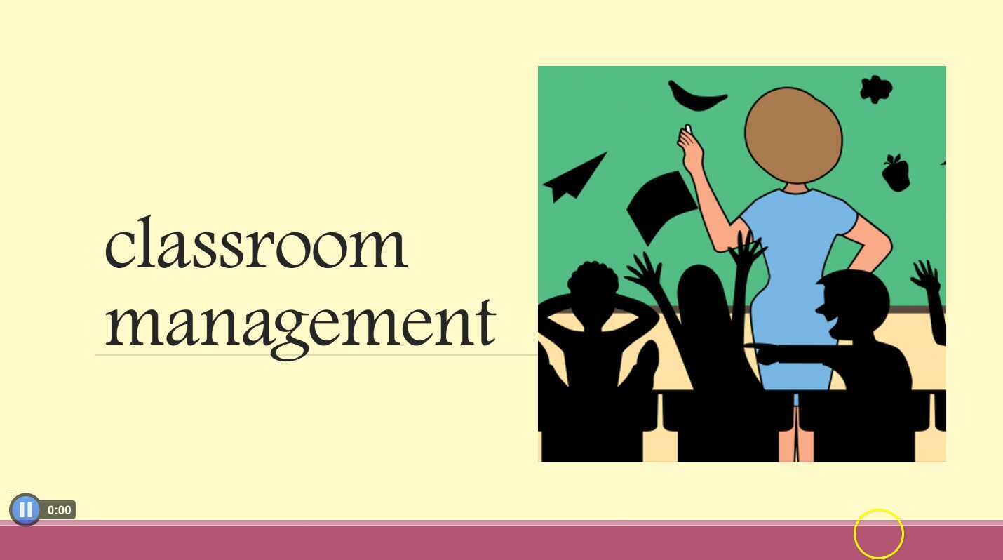 classroom manegment