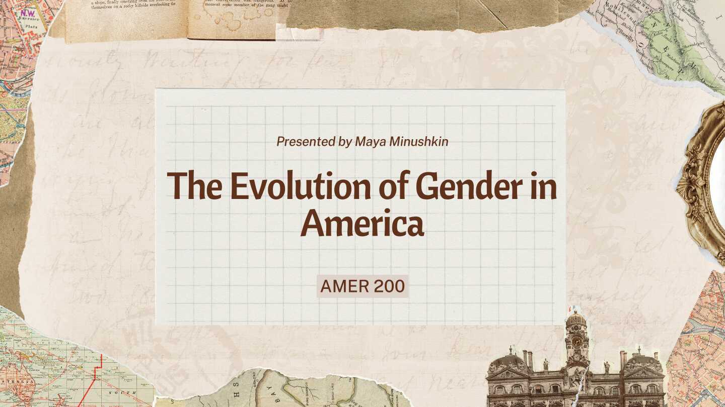 Evolution of Gender in US History