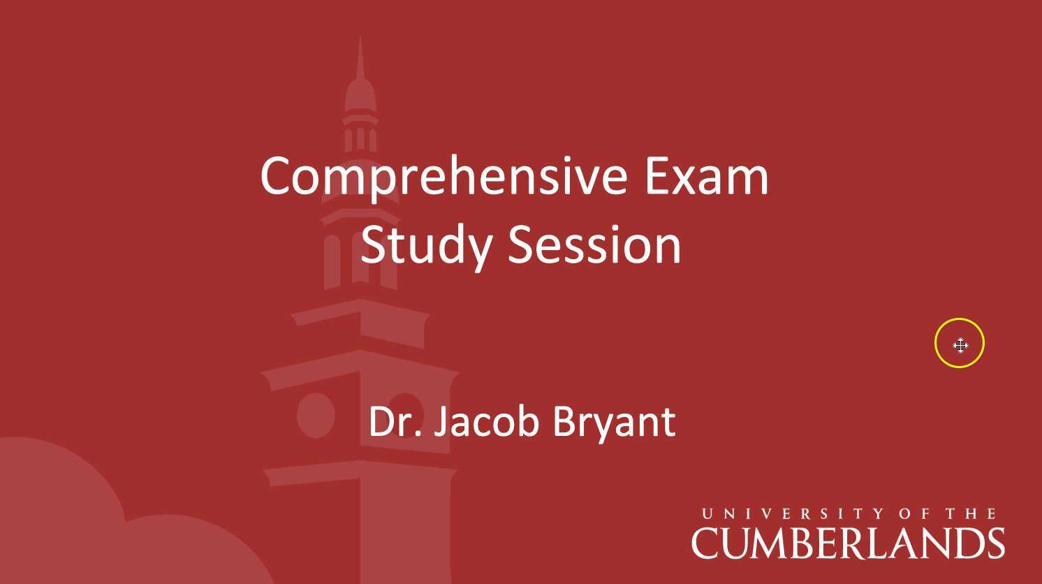 Comp Exam Overview for DSRT 736